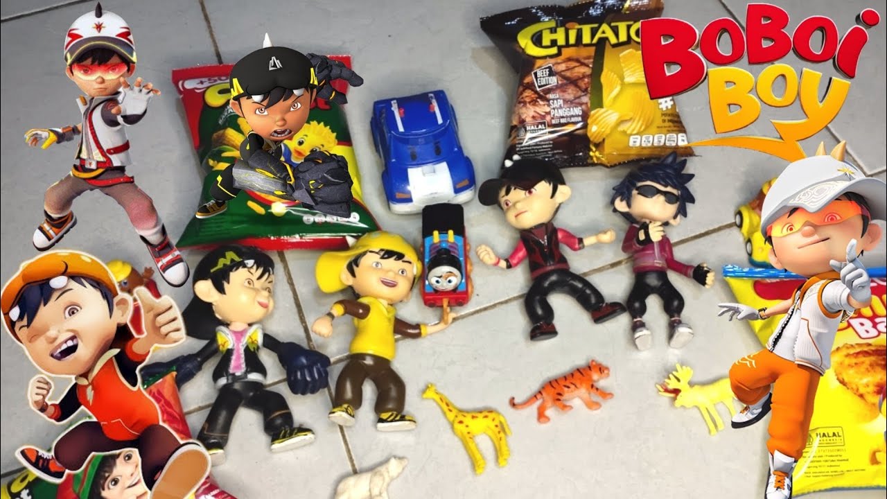 Finding Toys Boboiboy Galaxy Figure Halilintar, Gempa, Angin, Thomas ...