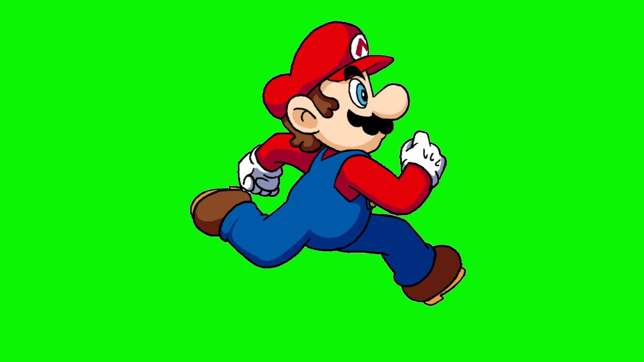 Super Mario Bross Running Green Screen Animation [HD] || Free Download ...