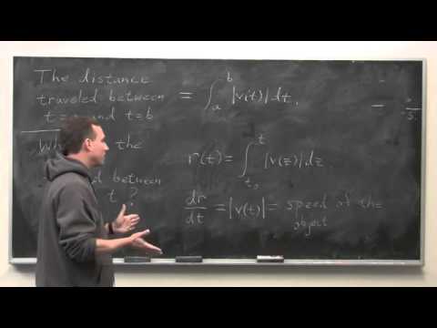 Displacement and Distance Traveled in a Straight Line - Integral ...