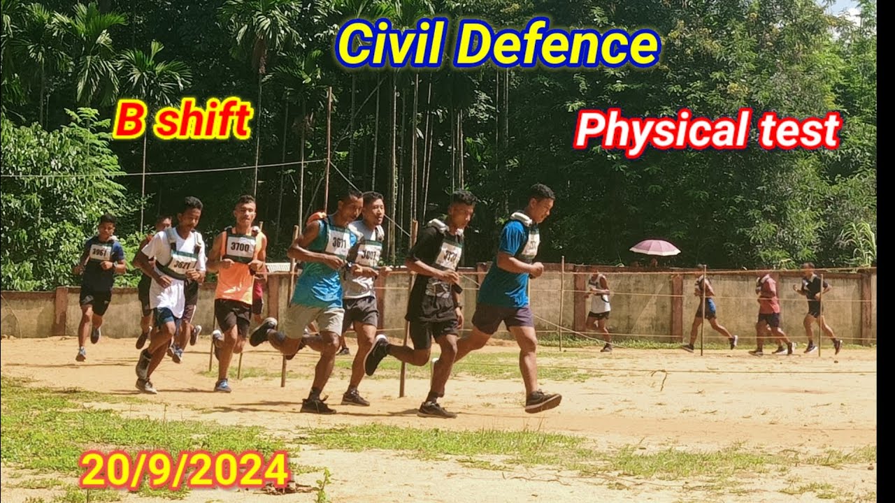 Civil Defence | B shift | physical test | Male Running 20/9/2024 ...
