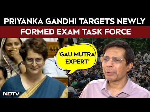 Priyanka Gandhi Speech | 'Gau Mutra Expert': Priyanka Gandhi Targets Newly Formed Exam Task Force