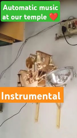 Automatic instrumental music instrument installed at our temple # ...
