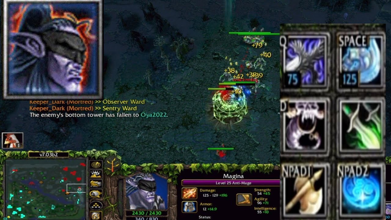 DOTA 1 - Anti Mage GODLIKE GAMEPLAY | Warcraft 3 - Frozen Throne | Iccup - YouTube