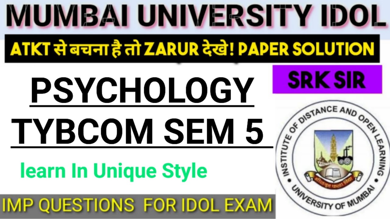 2024 12 IMPORTANT QUESTION PSYCHOLOGY TYBCOM SEM5 MUMBAI UNIVERSITY ...