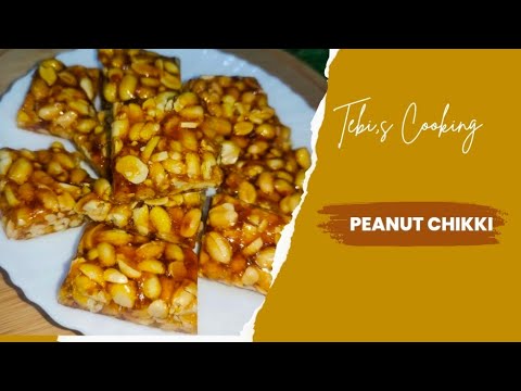 Peanut Chikki At Home: Recipe|| Gachak Recipe By Tebi,s Cooking - YouTube