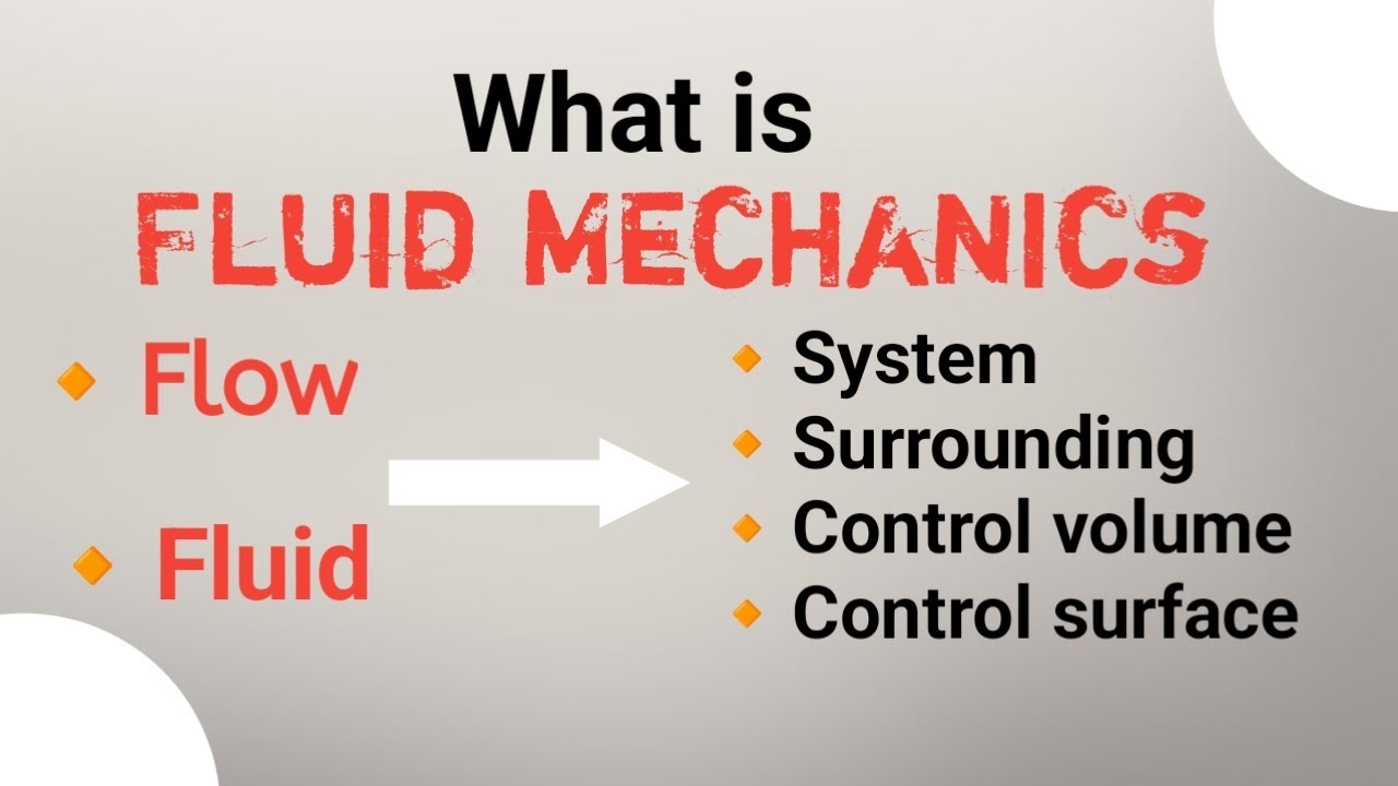 What are fluid mechanics .define flow and fluid , control surface and ...