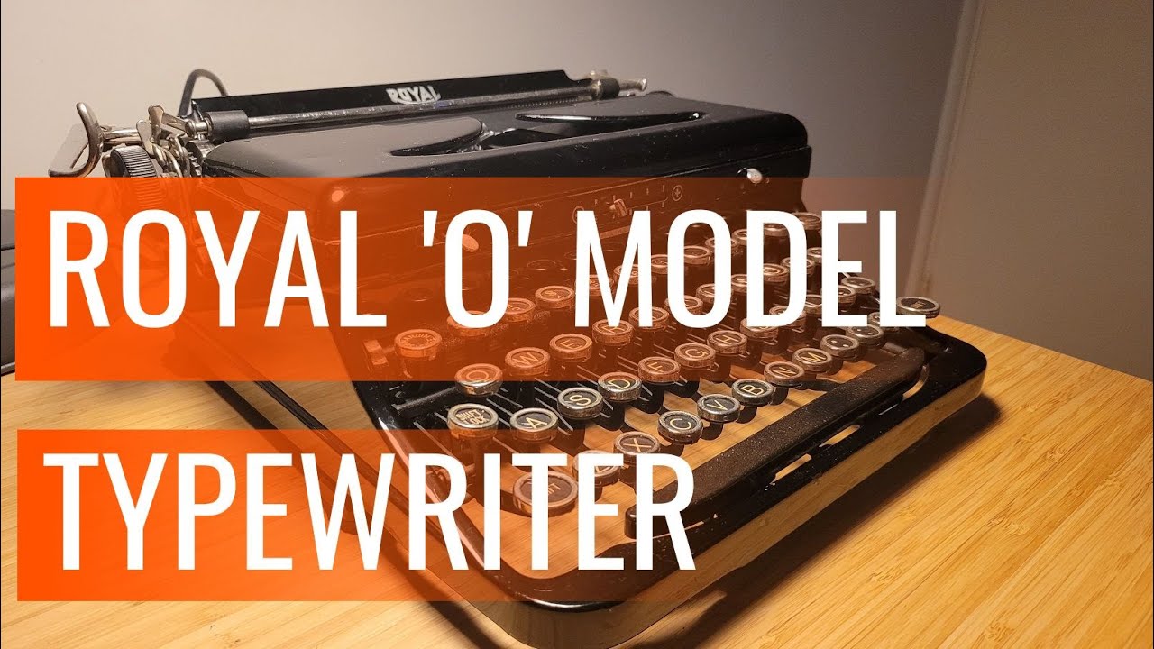 Royal 'O' Model Portable (1938) - YouTube
