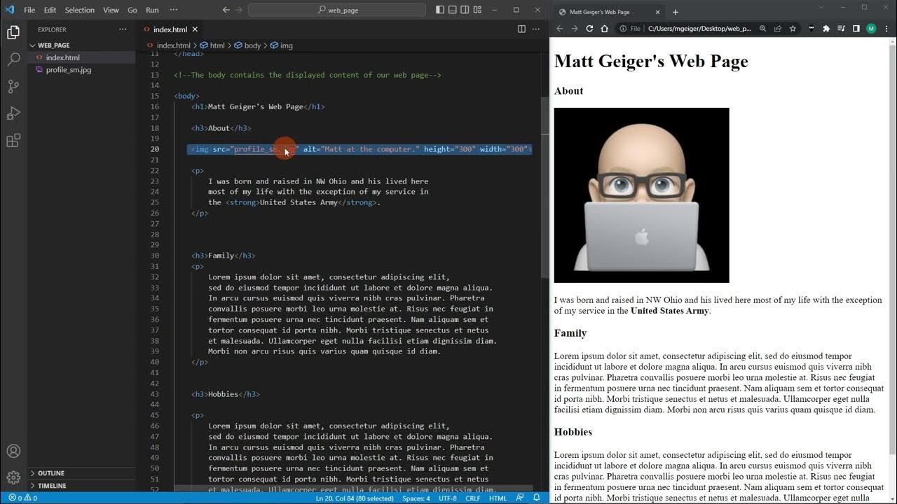 WebDev HTML Images - YouTube