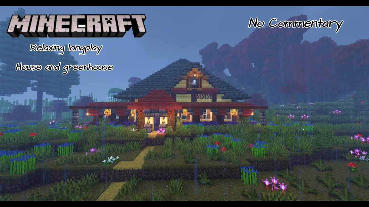 Minecraft Relaxing Longplay - House - Cozy Cottagecore Build (No ...