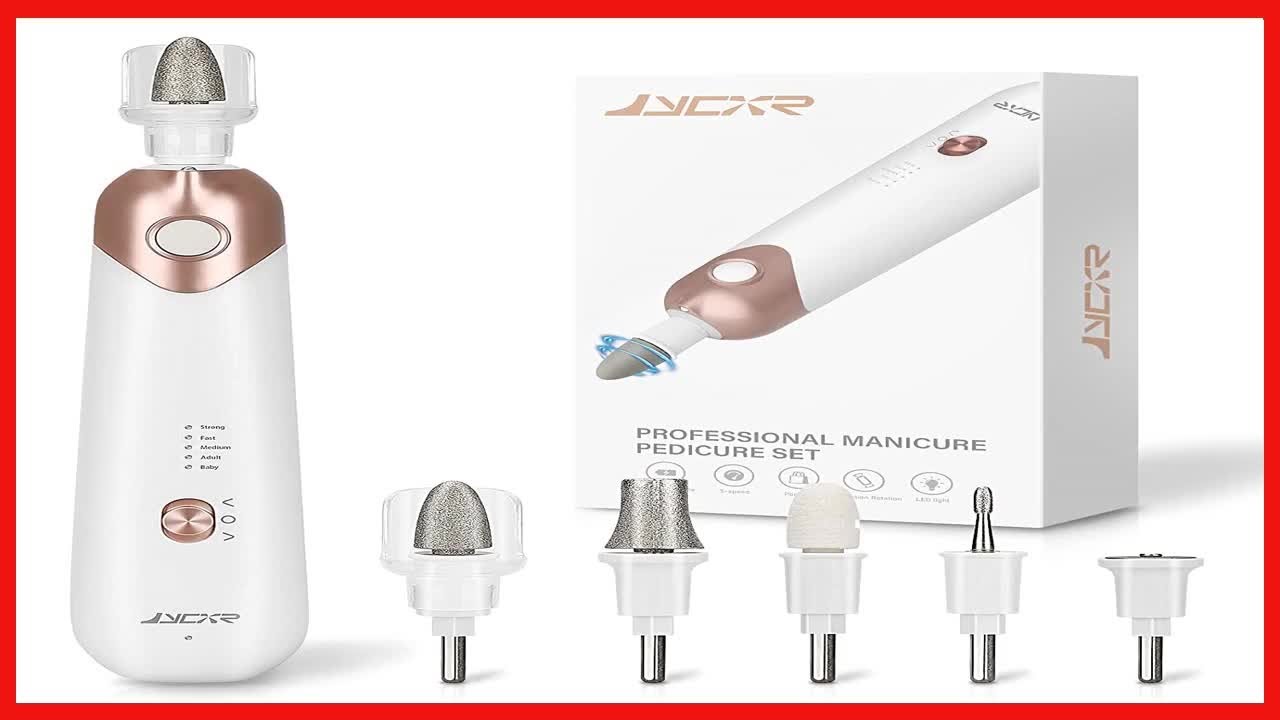 Rechargeable Manicure Pedicure Set,Electric Nail File, Cordless Nail ...