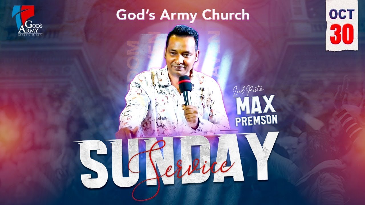 🔴 Sunday Service || God's Army Church || October 30, 2022 || Ps Max ...