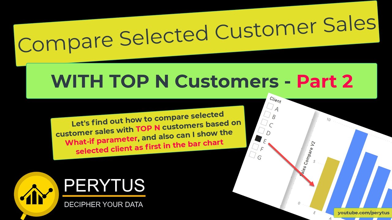 Compare selected client sales with other TOP N clients - Part 2 - YouTube