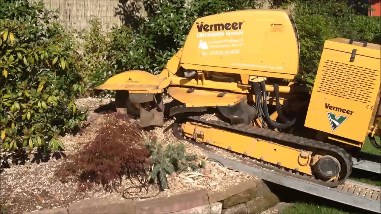 Wurzelstockfräse Vermeer SC60TX - YouTube
