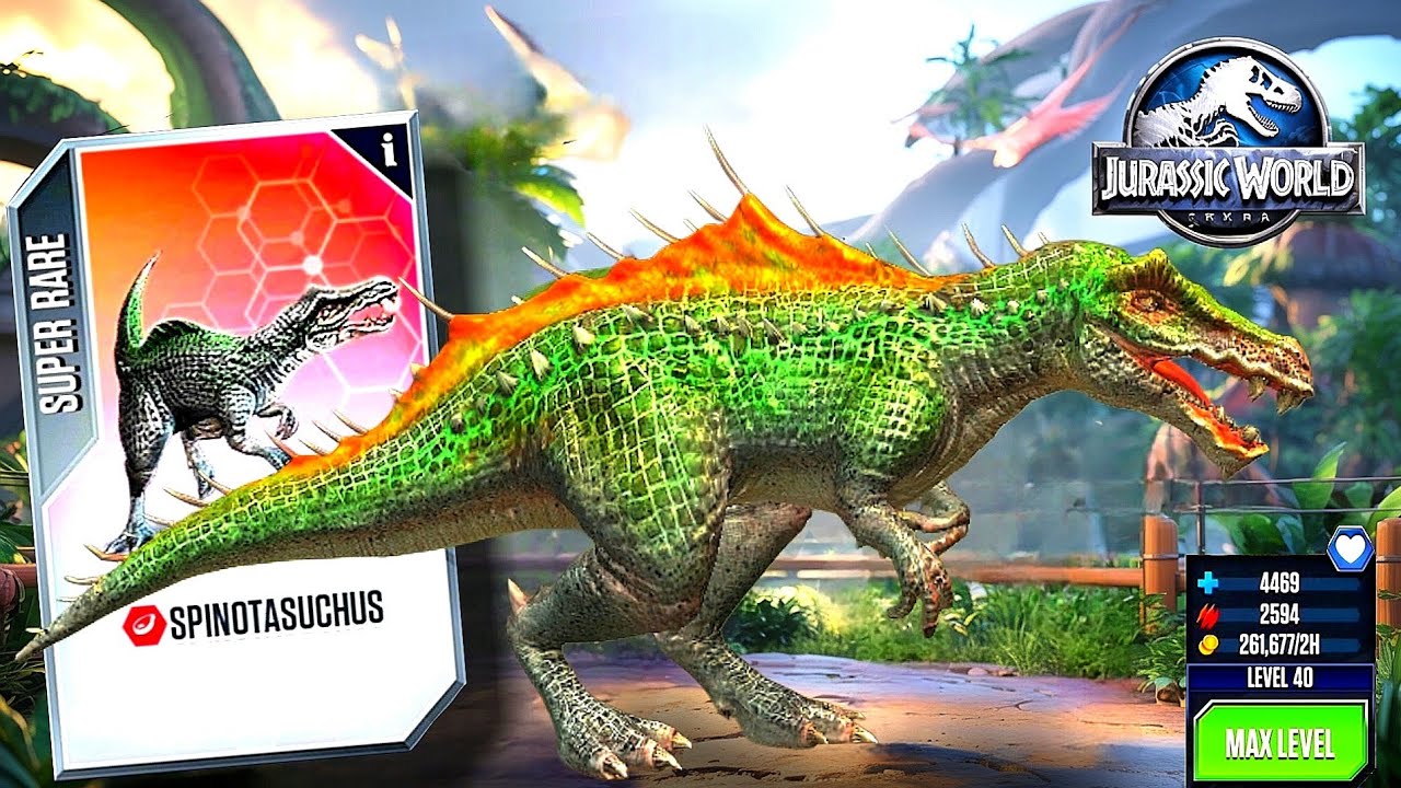 MAX LEVEL SPINOTASUCHUS Is a BEAST! | Jurassic World The Game 2025 ...