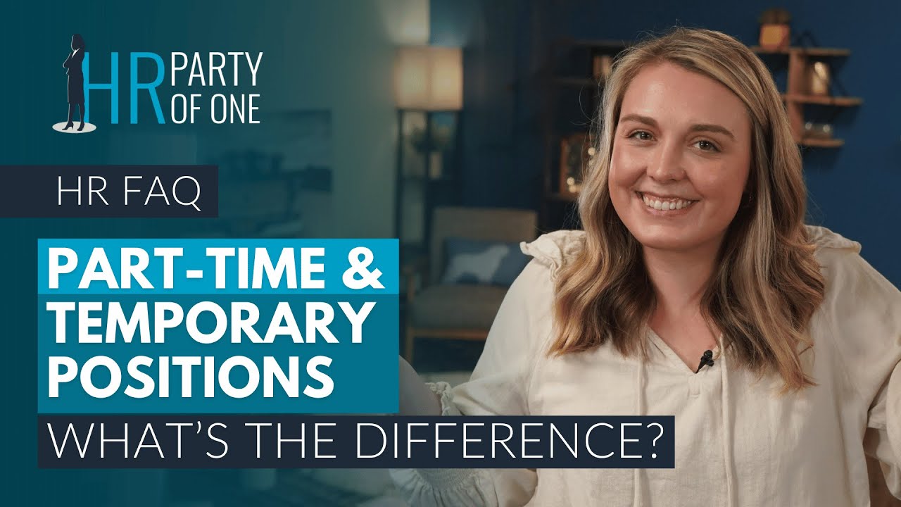 The Differences Between a Part-Time Job and a Temp Position - YouTube