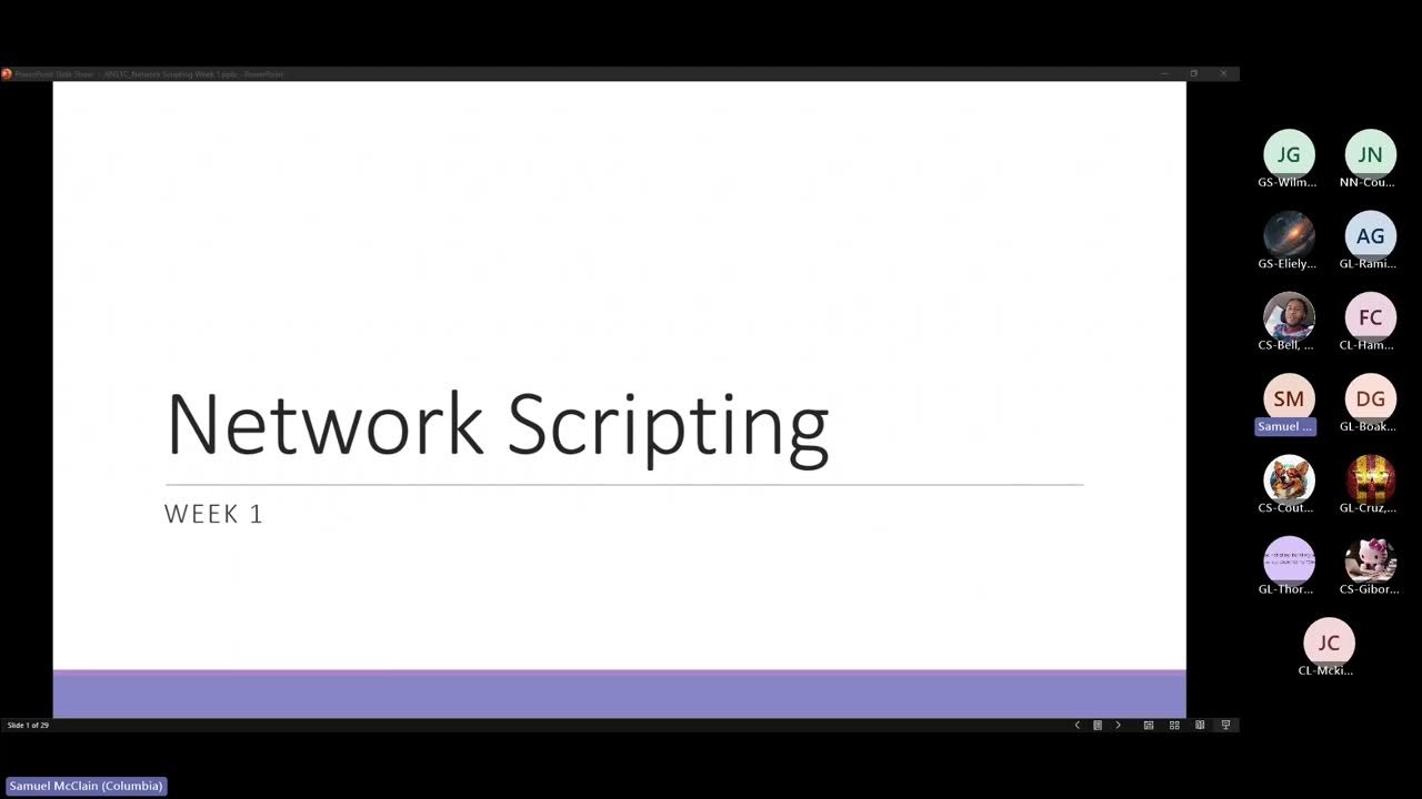 Network Scripting: Lecture 1 - YouTube