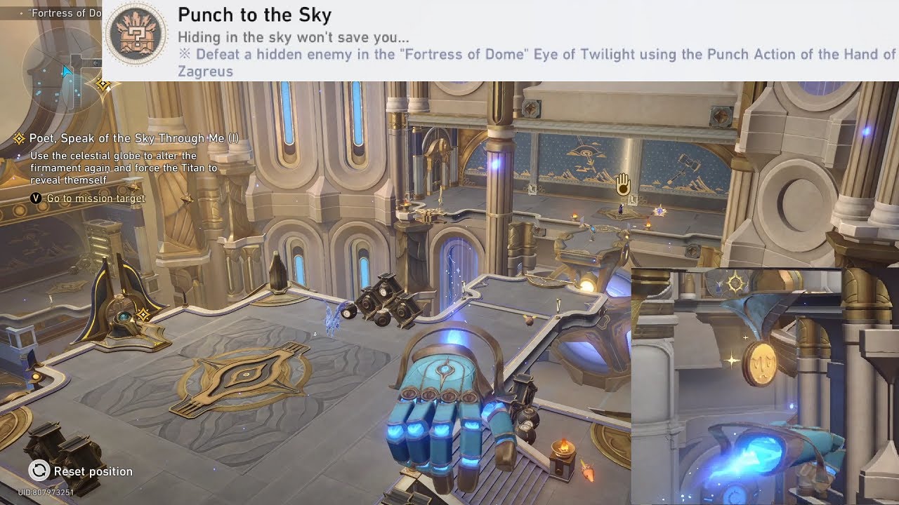 Punch to the Sky and Coins of Whimsy Location at Fortress of Dome ...