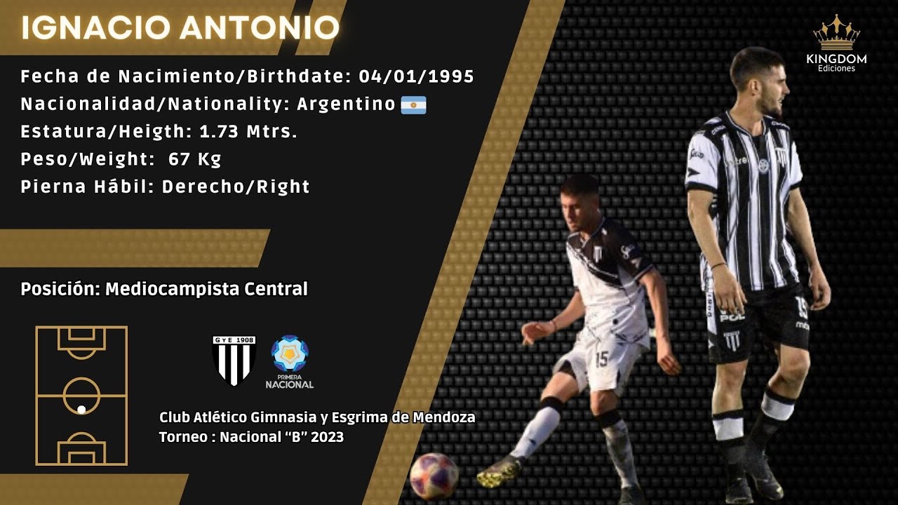 Ignacio Antonio // Mediocampista Central 2023 - YouTube