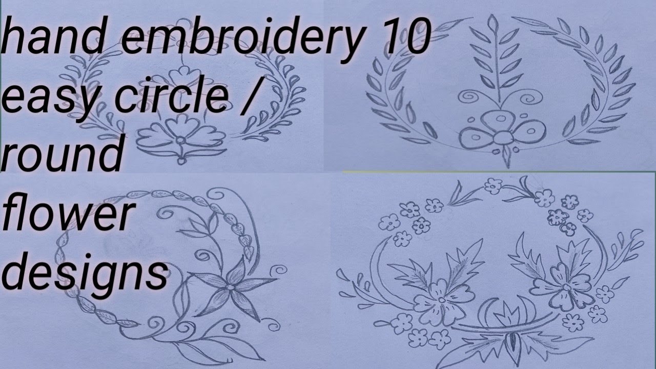 art /hand embroidery easy circle designs /simple machine embroidery ...