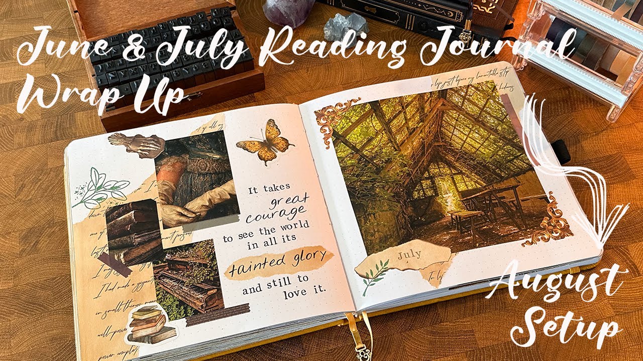 June & July Reading Journal Wrap Up - August setup - YouTube
