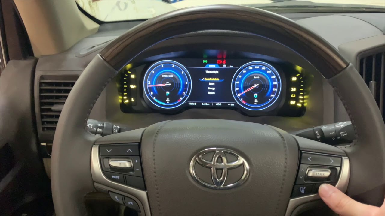 Land Cruiser Android LCD dashboard speed meter - YouTube