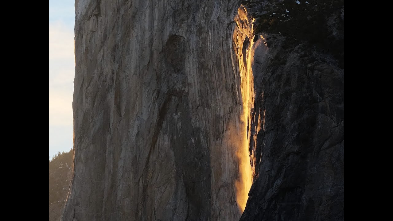 Yosemite Natural Firefall 2016 - YouTube