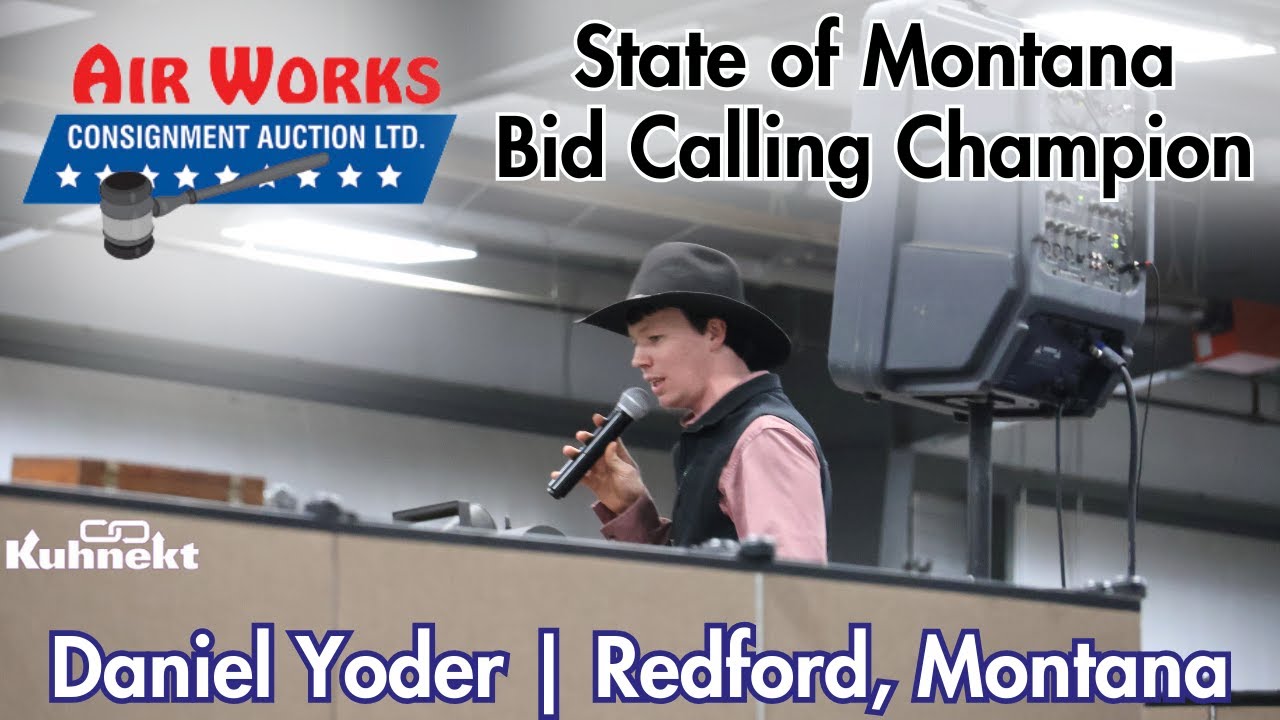Daniel Yoder, 2024 Air Works Amateur Auctioneer Competition Yodeler - YouTube