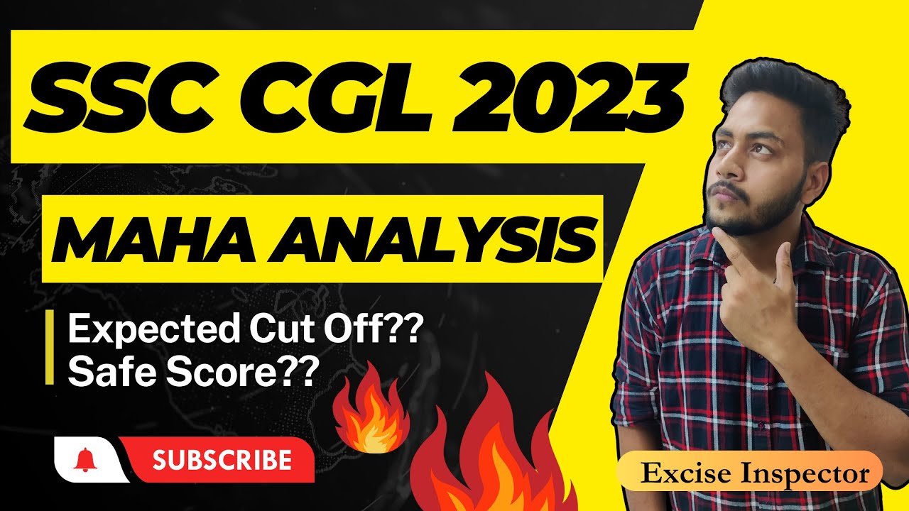 SSC CGL 2023 Tier 1 Expected Cut Off || Analysis of Safe Score for SSC ...