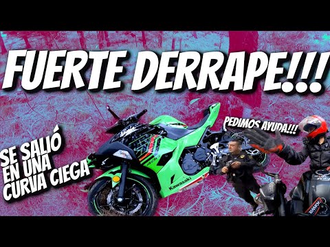 Se salió de la curva! Ninja 400 se hace pedazos ¿Qué pasó? - YouTube
