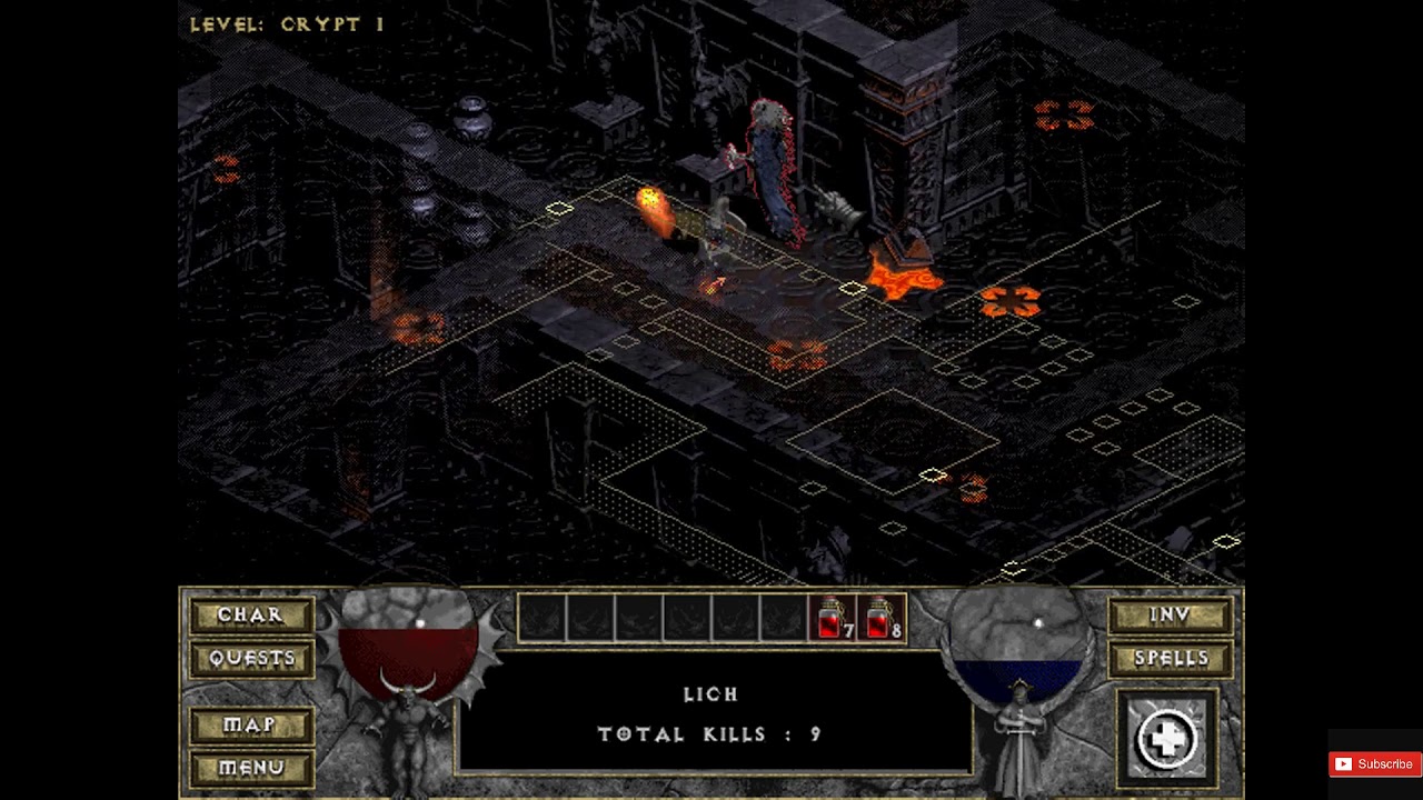 Diablo Hellfire Crypt Level 1 - YouTube