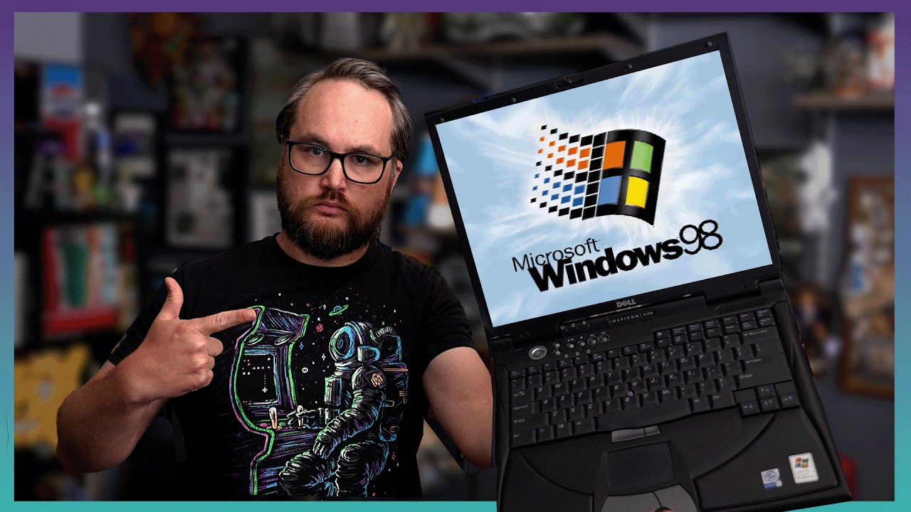 The Hidden Potential of Old Laptops – Windows 98 & DOS Gaming on Dell Inspiron 8100 - YouTube