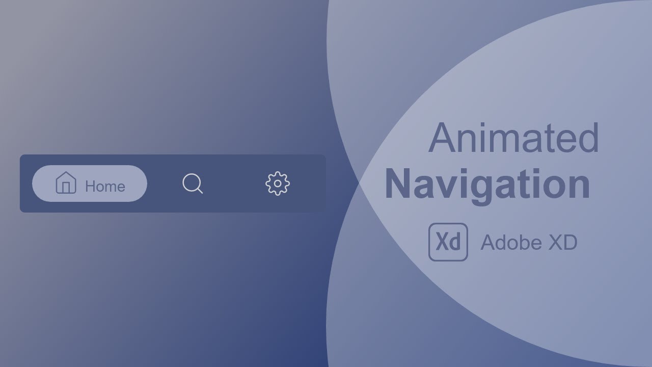 Navigation Menu Bar Animations in Adobe Xd! | smooth Transform + Auto ...