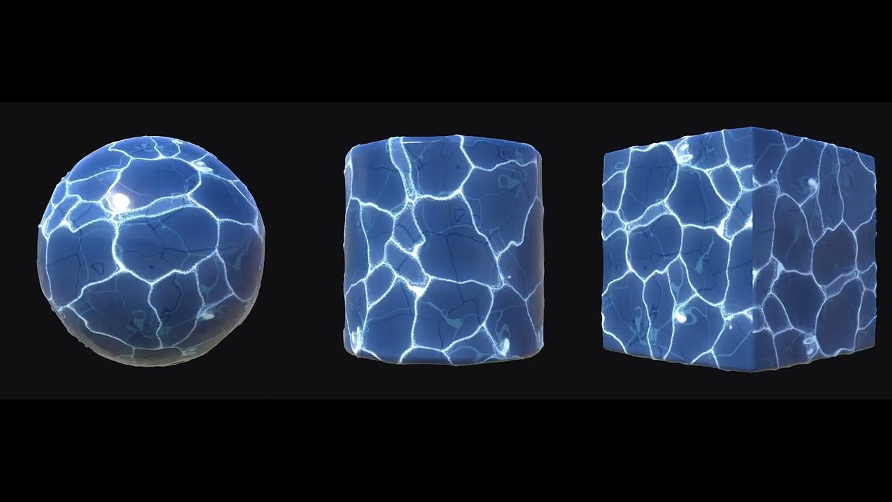 Stylised water ( Material preview) - YouTube