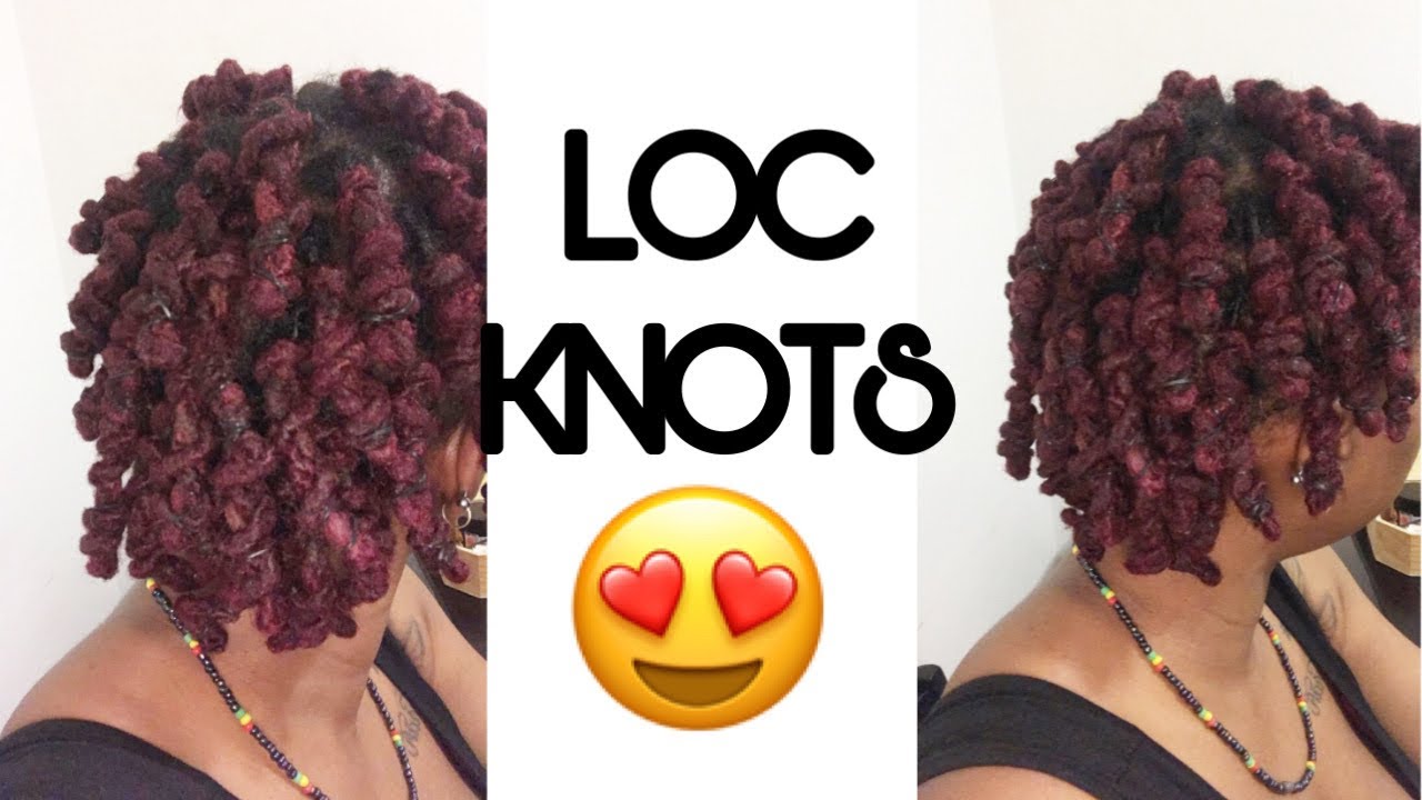HOW TO DO LOC KNOTS ON MEDIUM LOCS | JENELLJACKSON - YouTube