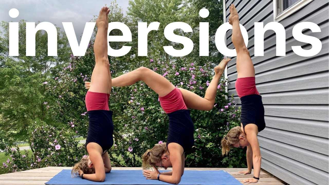 30 Minute Invigorating Inversion Yoga Flow - YouTube