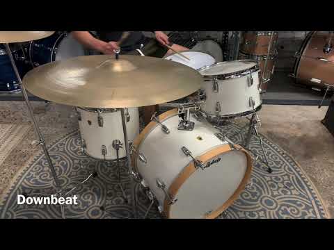 1960s Ludwig White Cortex Downbeat Drum Kit - YouTube