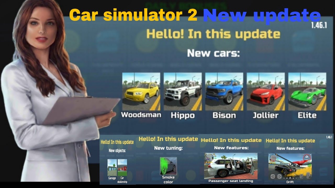 Car Simulator 2 New update 1.46.1🔥 New Car Smoke Coler In Wheels And ...