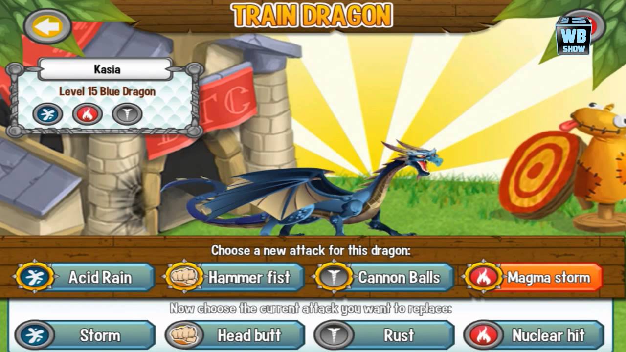 Dragon City: Blue Dragon Battle & Skills - YouTube