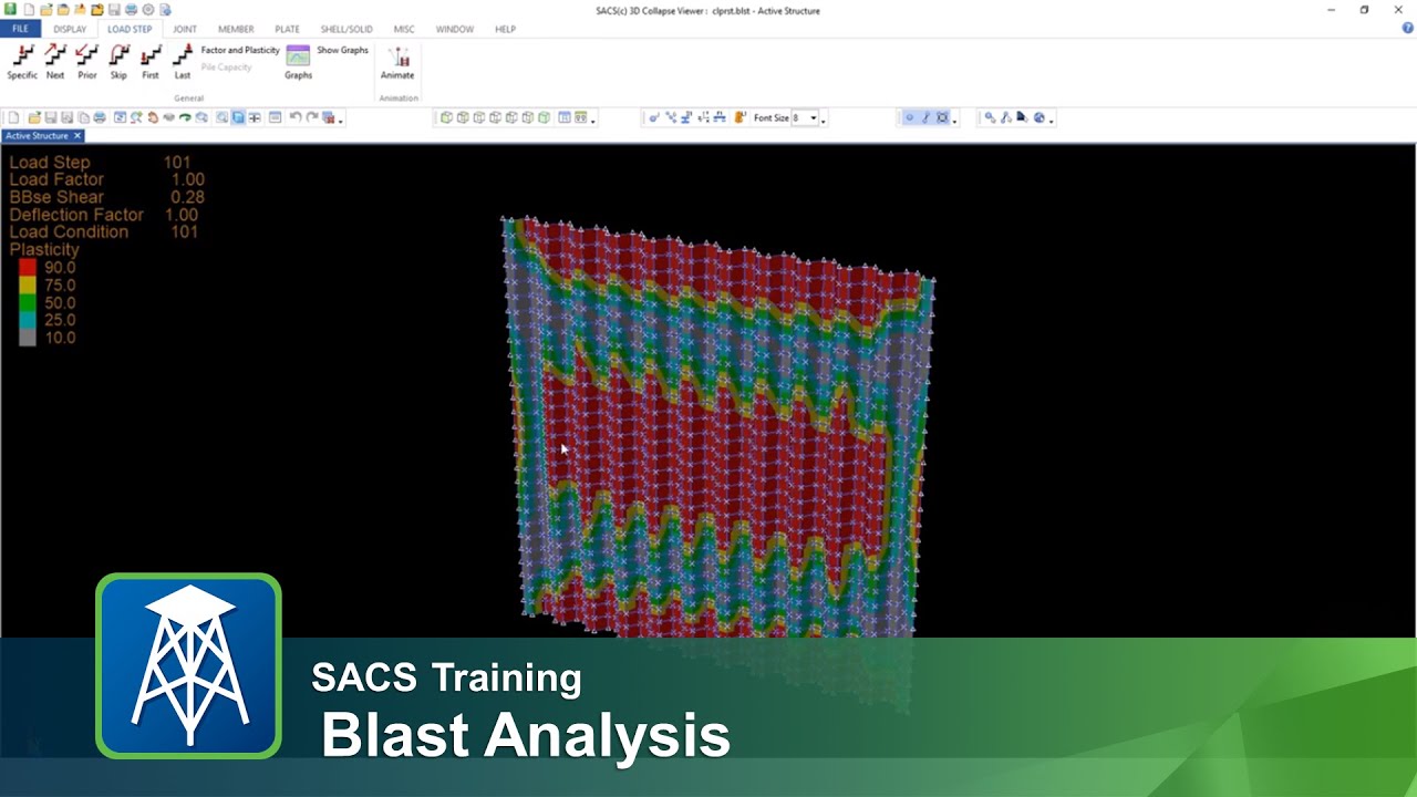 Blast analysis in SACS CE - YouTube