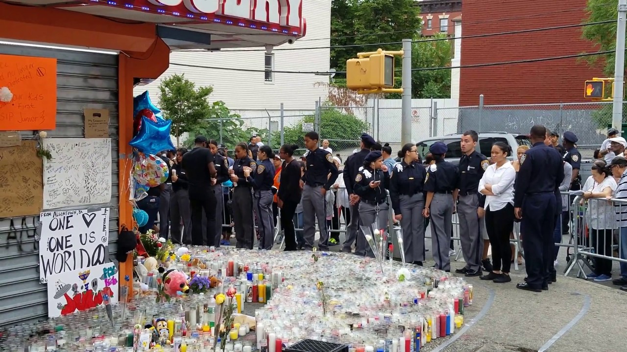 NYPD Explorers Visit The Memorial For Lesandro "JR" Guzman-Feliz In The ...