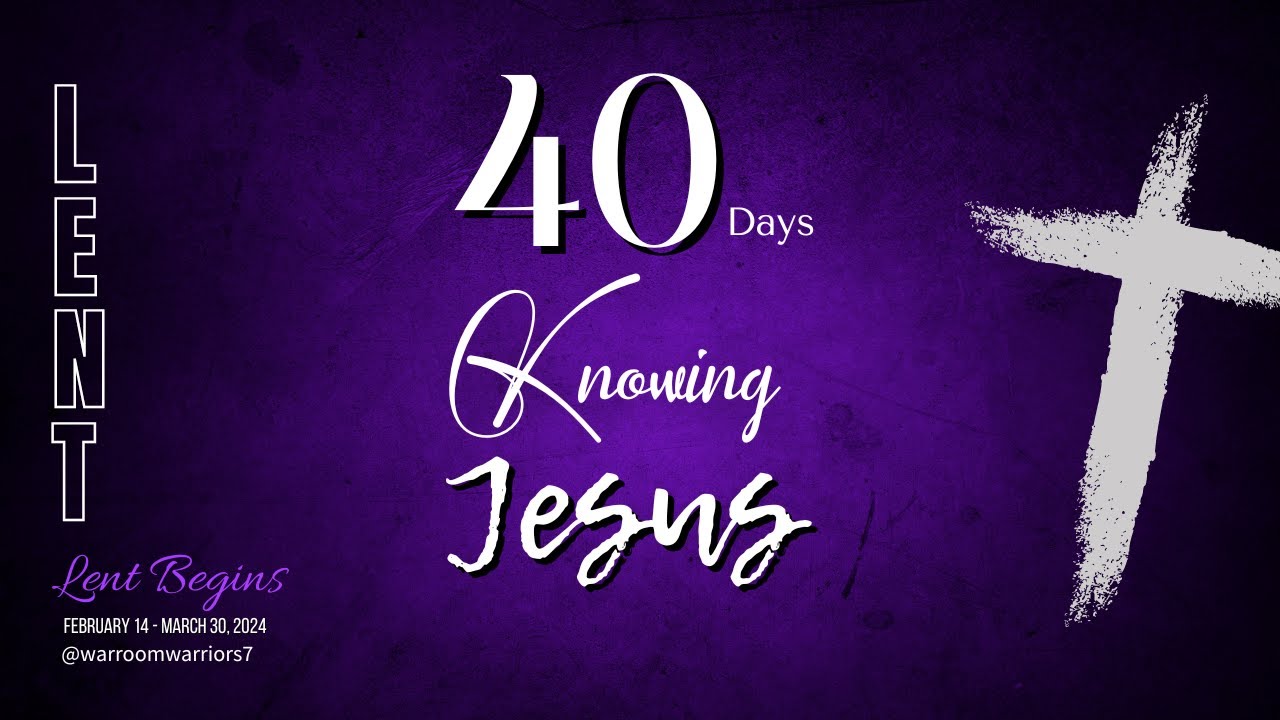 Day 31 Trust in Jesus 40 Days of Knowing Jesus - YouTube