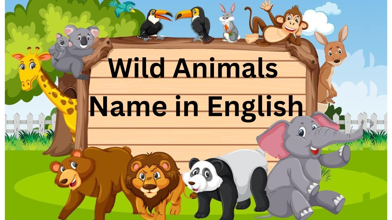 Wild Animals Name in English Exploring English Names of Animals for ...