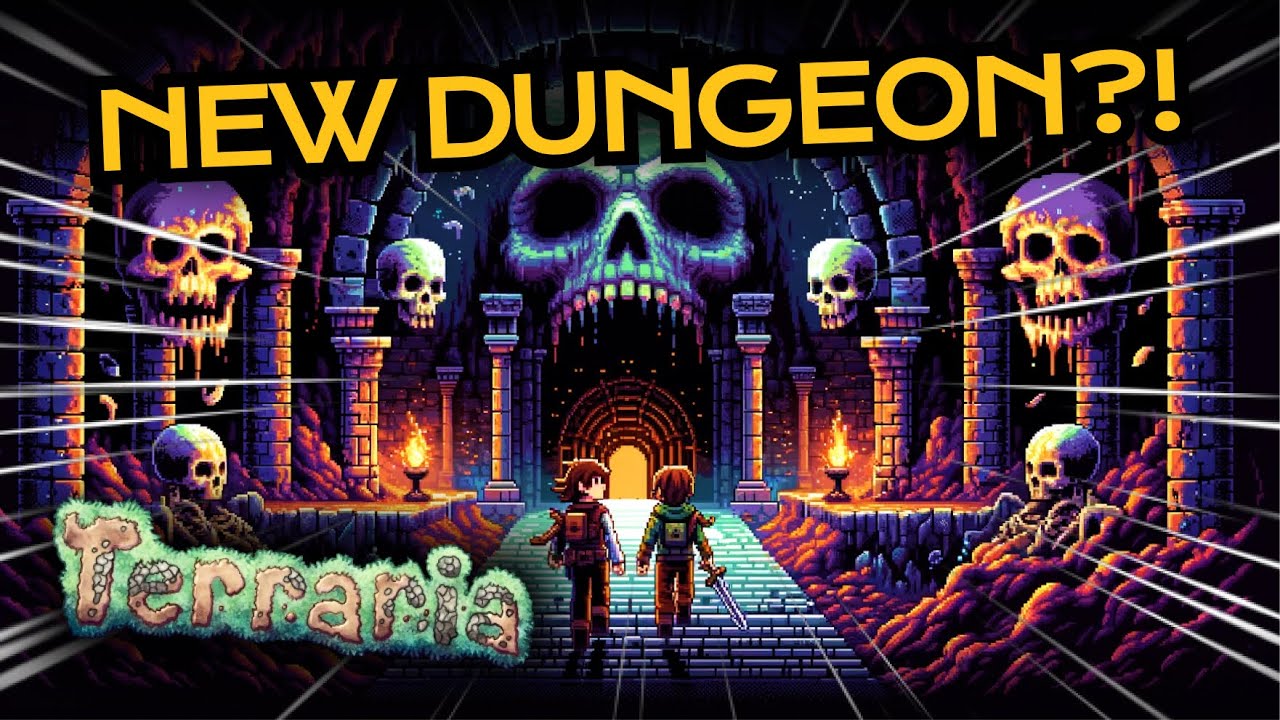 2 Newcomers Explore an Old Man's Dungeon in Terraria - YouTube