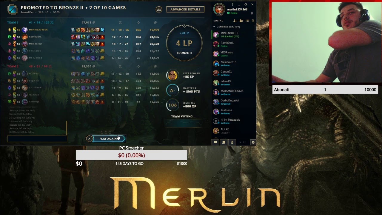 League of legends , RANK incepator ! nu faceti bascalie :))) ! Sezon 11 ...