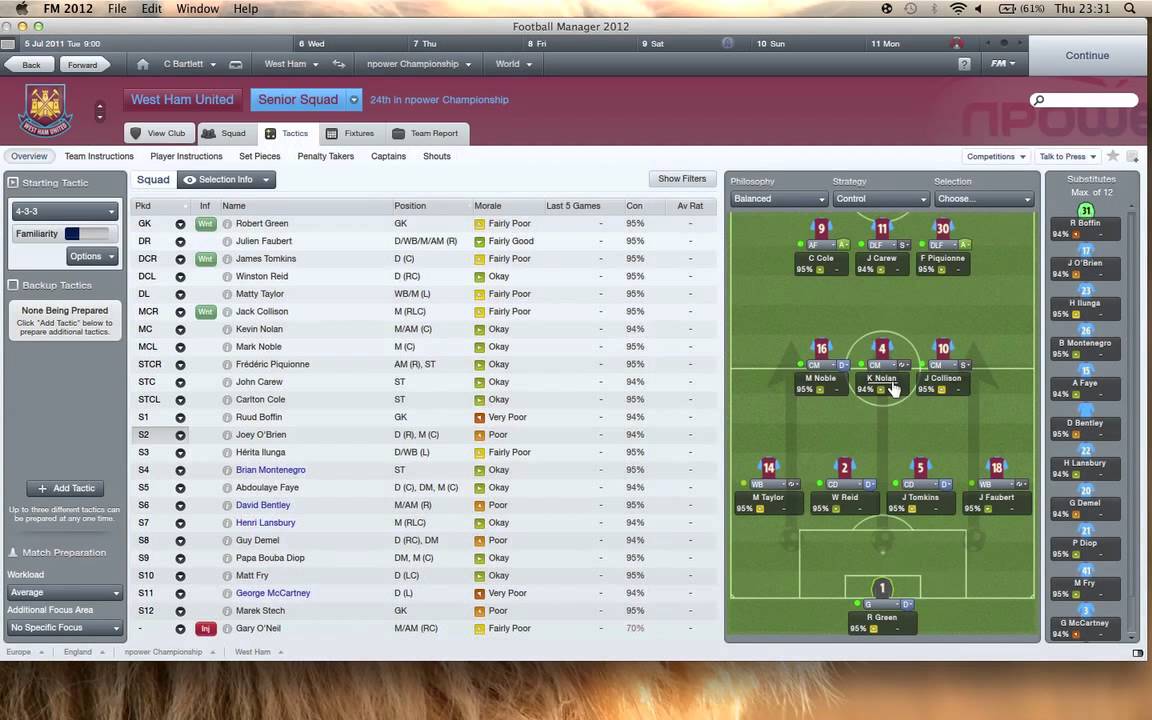 FM12 Episode 1[Seasons] - Tactics - YouTube