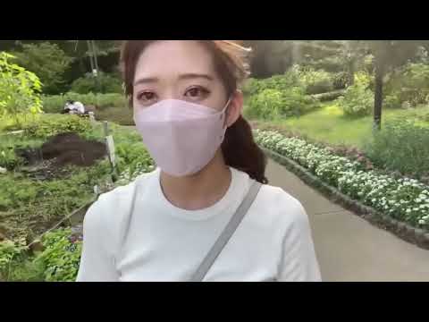 NoBra Walk in Tokyo and Beautiful Park in Tokyo  00111