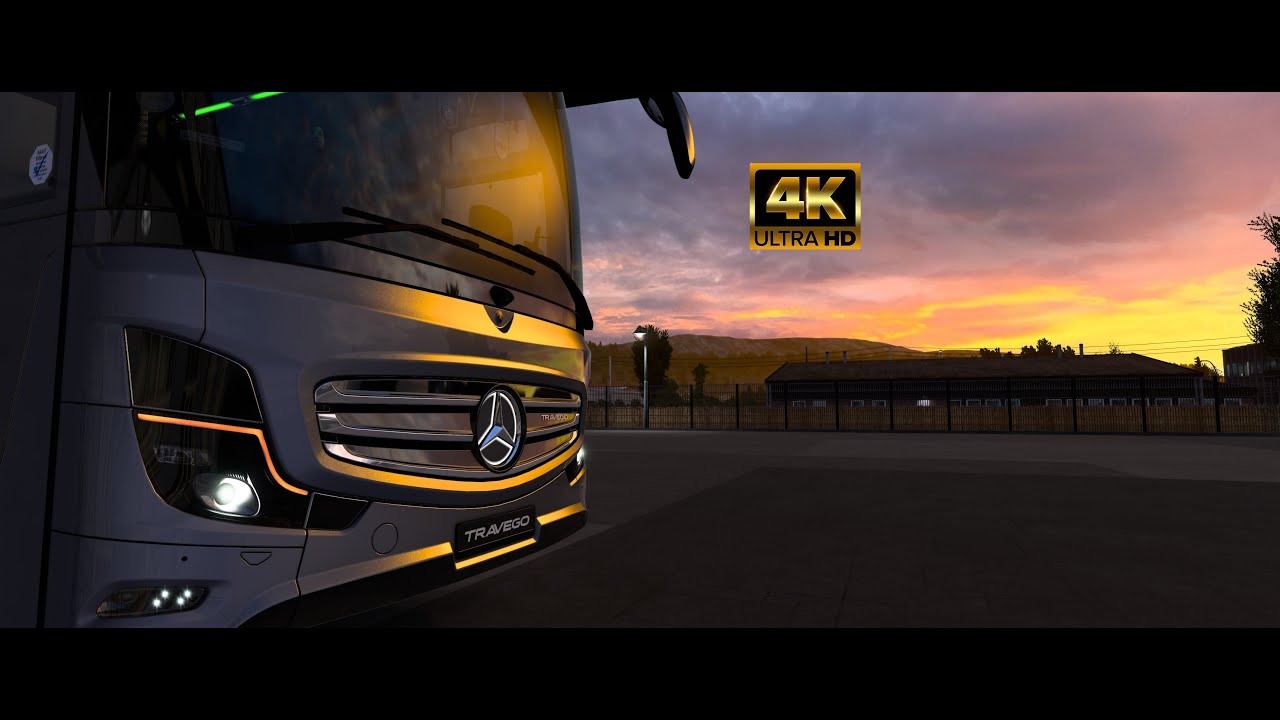Euro Truck Simulator 2 MOD BUS + MOD PASSAGERS + MOD GRAPHIQUE 4K - YouTube