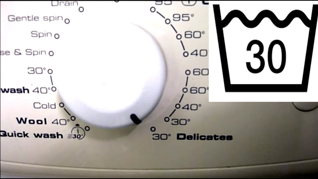HOW TO WASH CLOTHES ON A DELICATE WASH CYCLE AT 30°C ON WHIRLPOOL ...