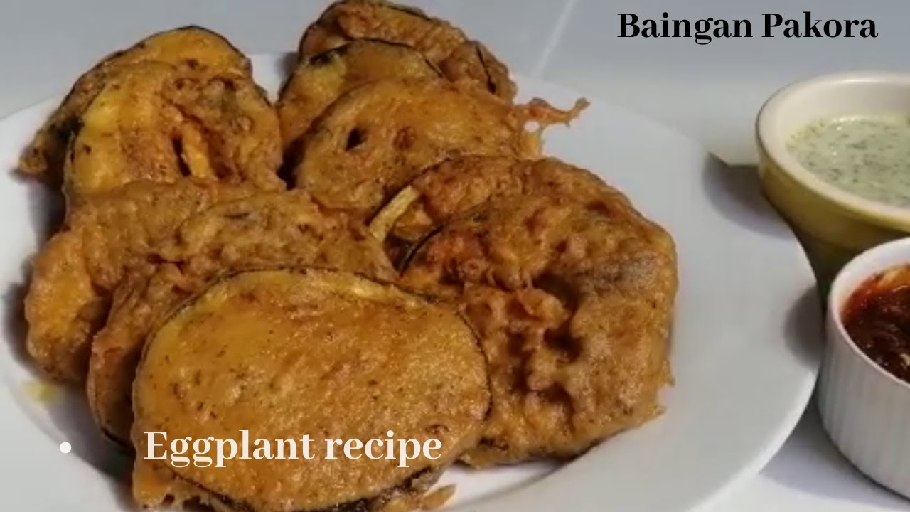Baingan ke pakode recipe | Brinjal fry | Pakora recipe | Eggplant ...