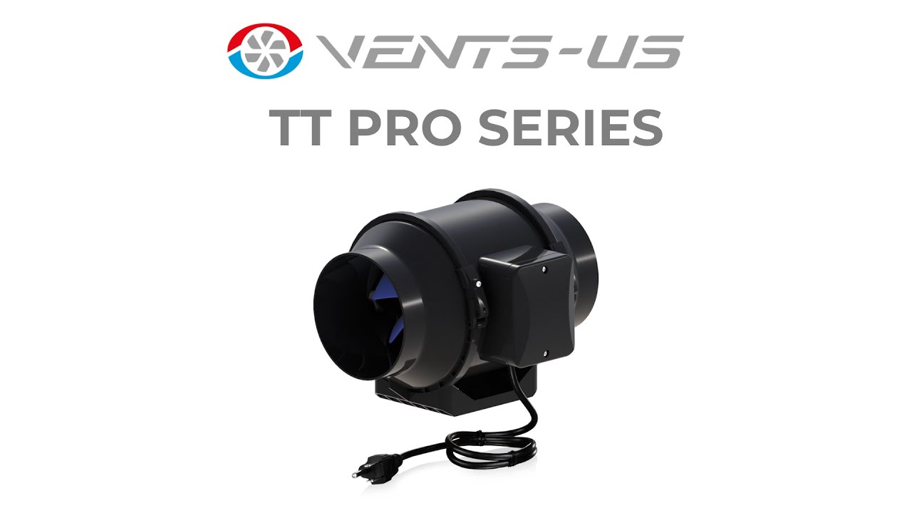 VENTS-US TT PRO Inline Duct Fan Series - YouTube
